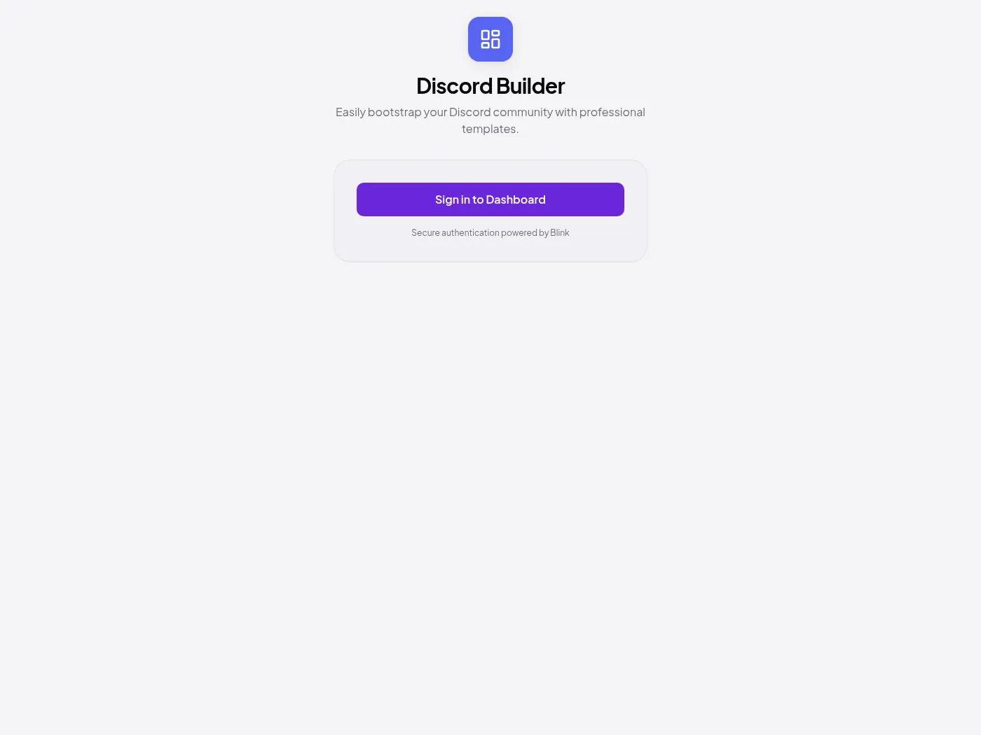 Discord Server Builder