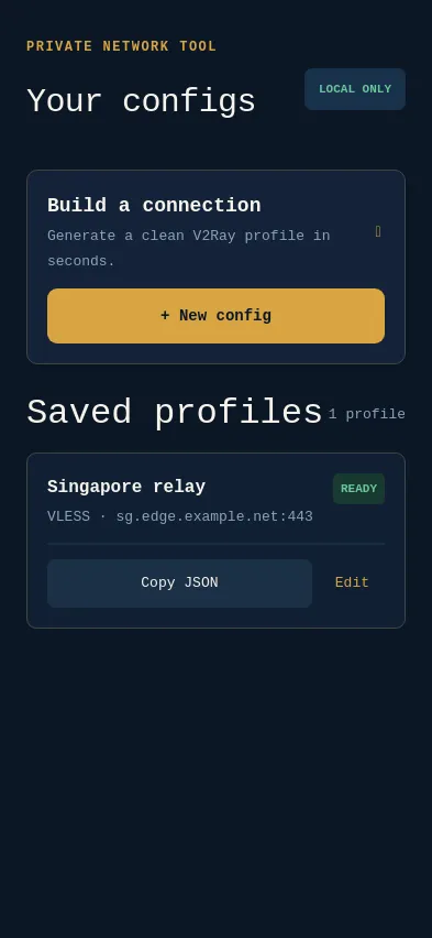 V2Ray Configurator App