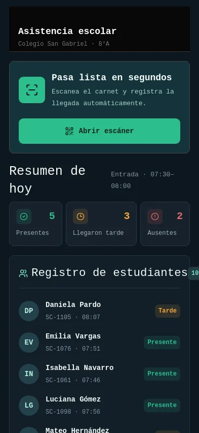 Attendance Barcode Scanner