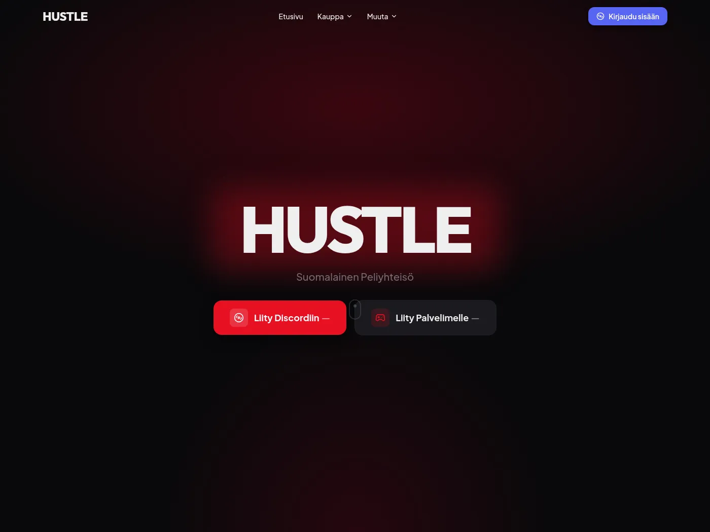 Hustle Landing Page