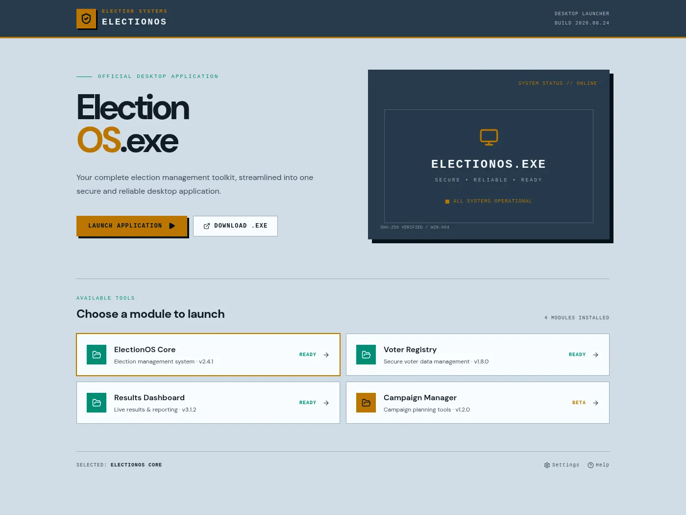 ElectionOS Launcher