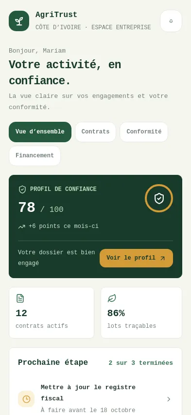 AgriTrust Mobile Suite