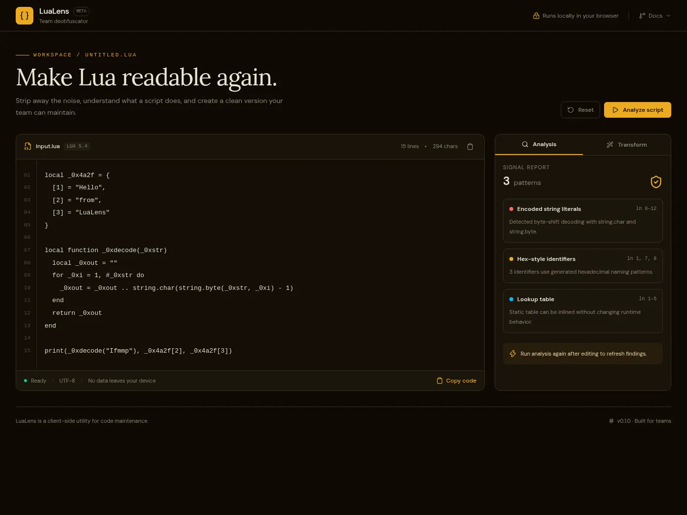 LuaScript Deobfuscator
