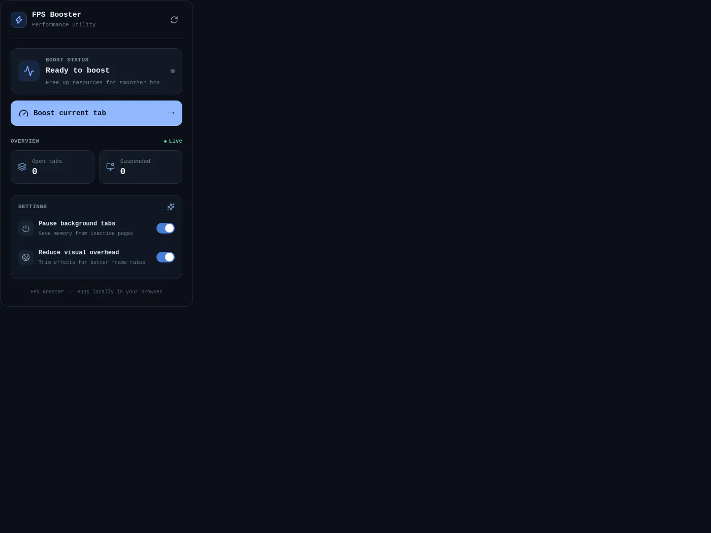 FPS Booster Extension