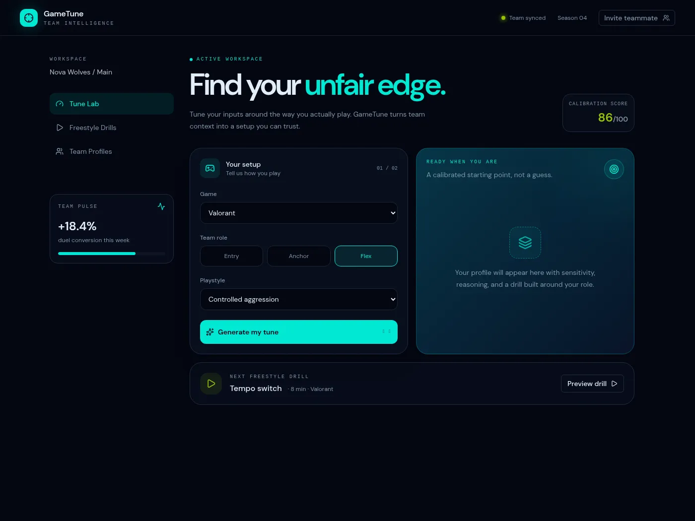 GameTune AI Platform