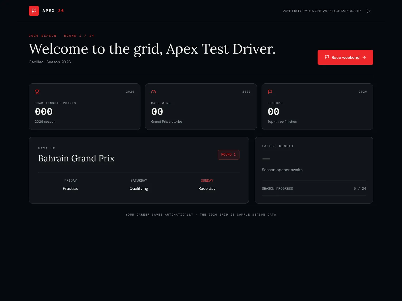 F1 Career Simulator