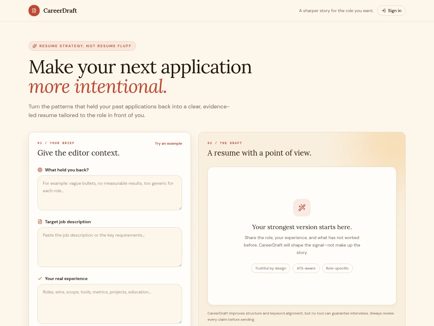Smart Resume Builder
