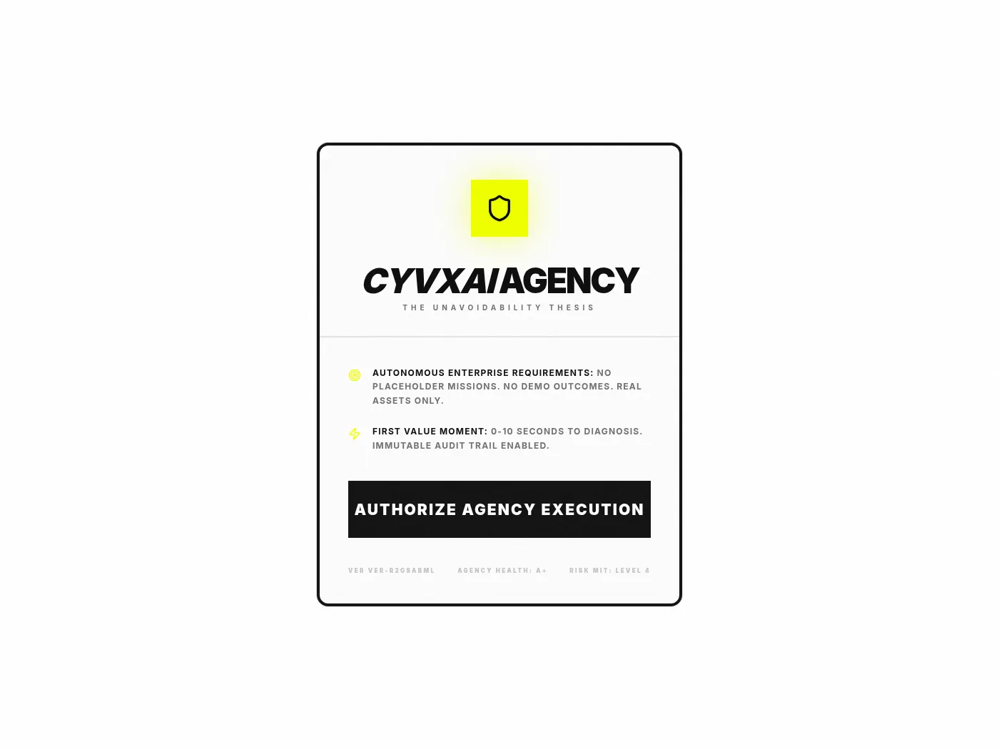 RealityOps Agency Engine