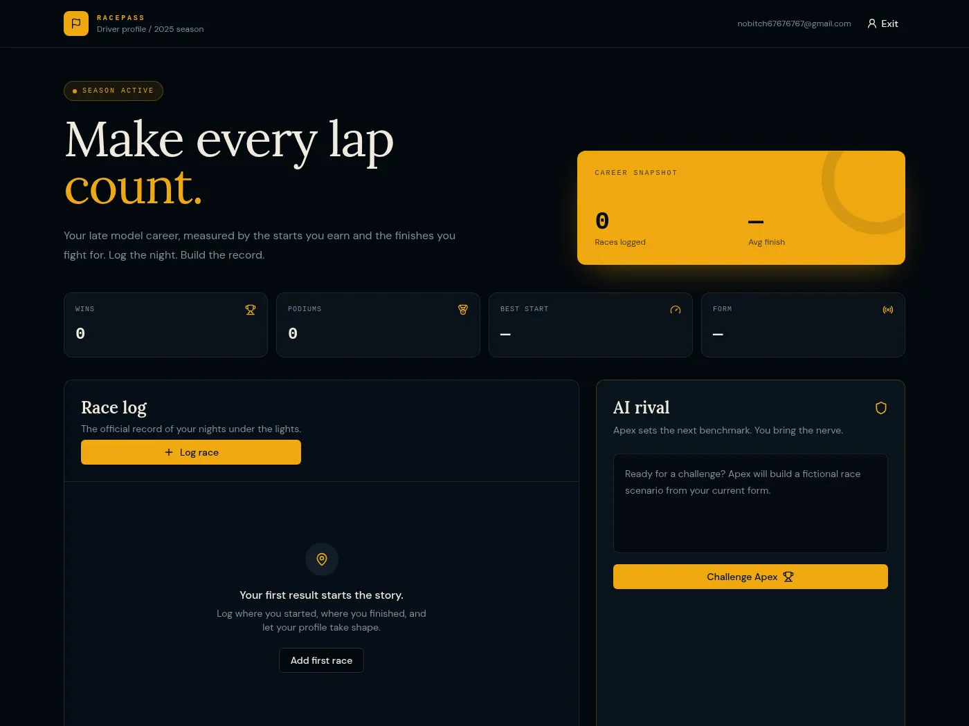 RacePass AI Manager