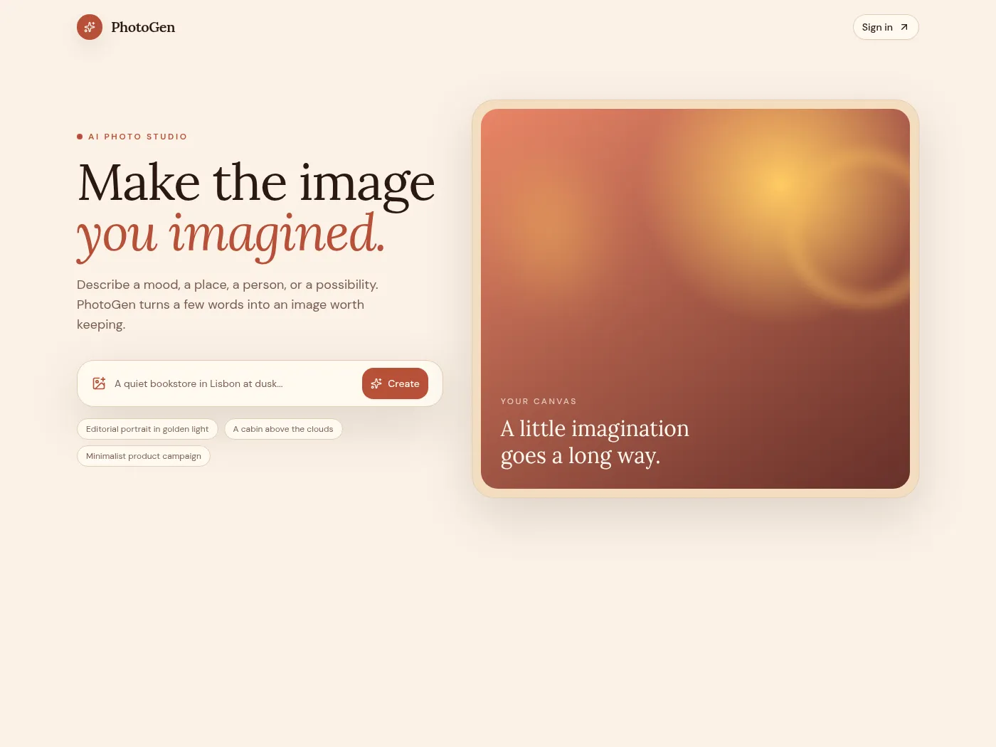 PhotoGen Creator