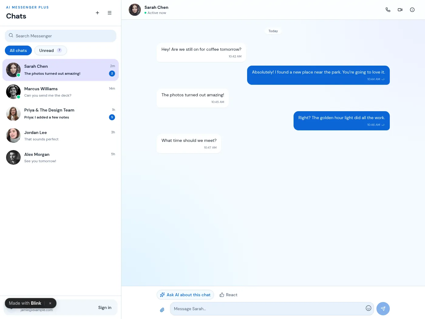 AI Messenger Plus