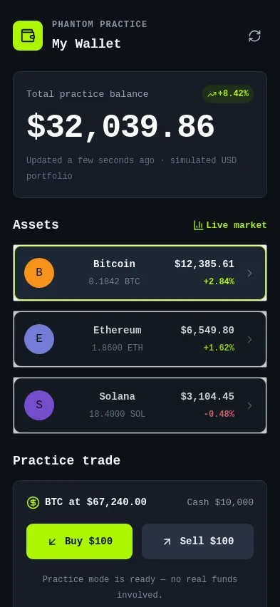 Phantom Wallet Simulator