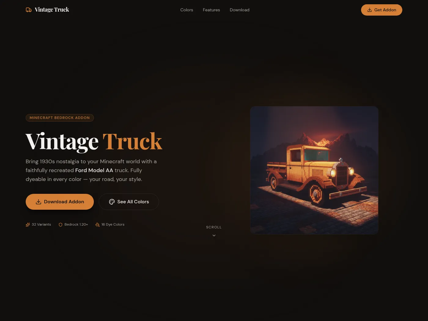 Vintage Truck Addon