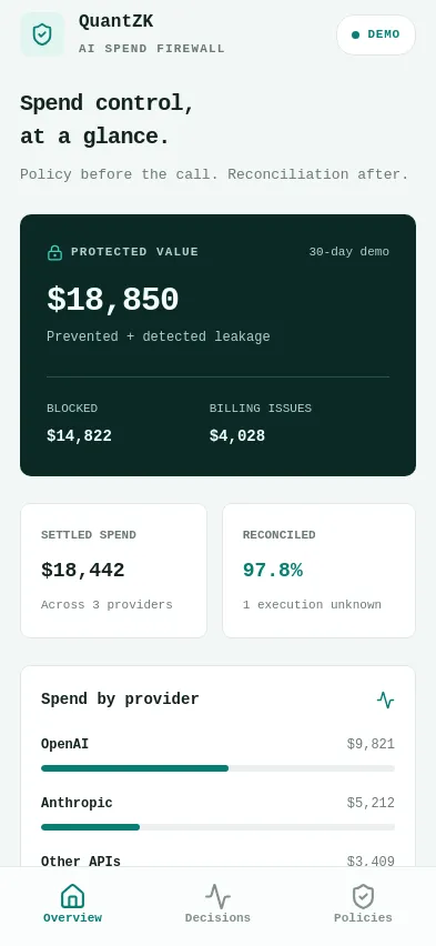 Quantzk Mobile App