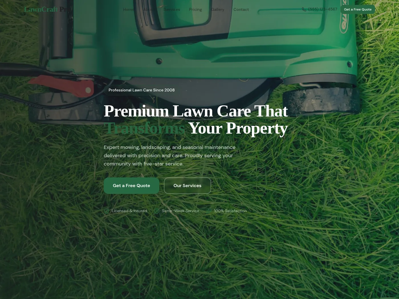 LawnCraft Pro Site