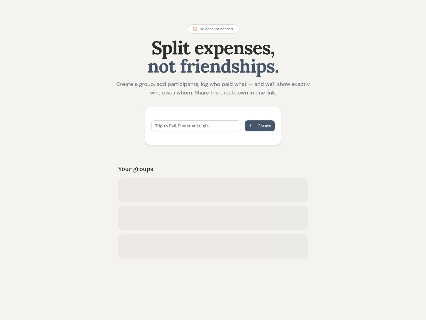 SplitWise Web App