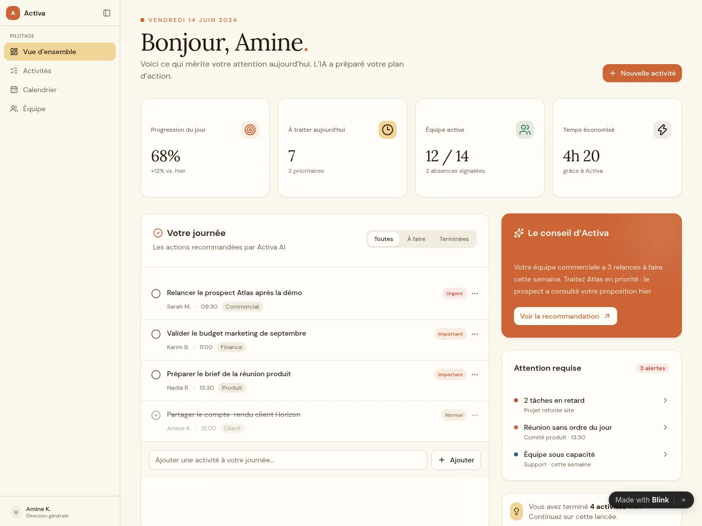 AI Biz Activity Manager