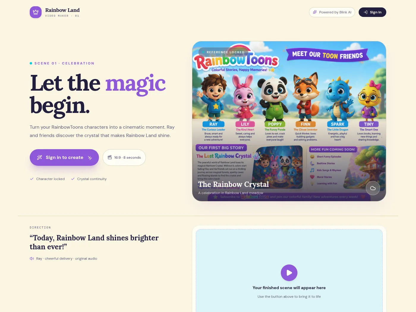 Rainbow Land Video Maker