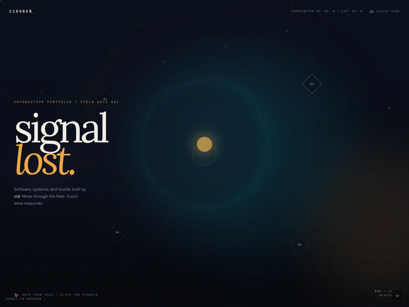 Cinematic Webgl Portfolio