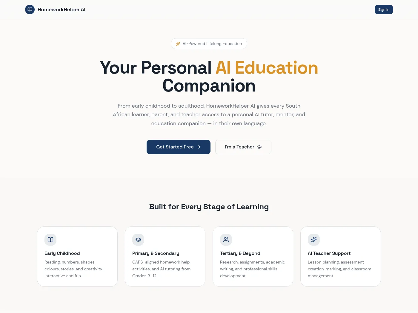 HomeworkHelper AI Ecosystem
