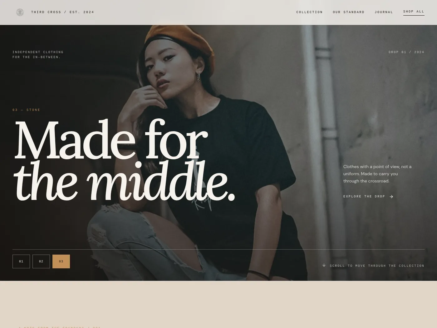 Third Cross Clothing Site