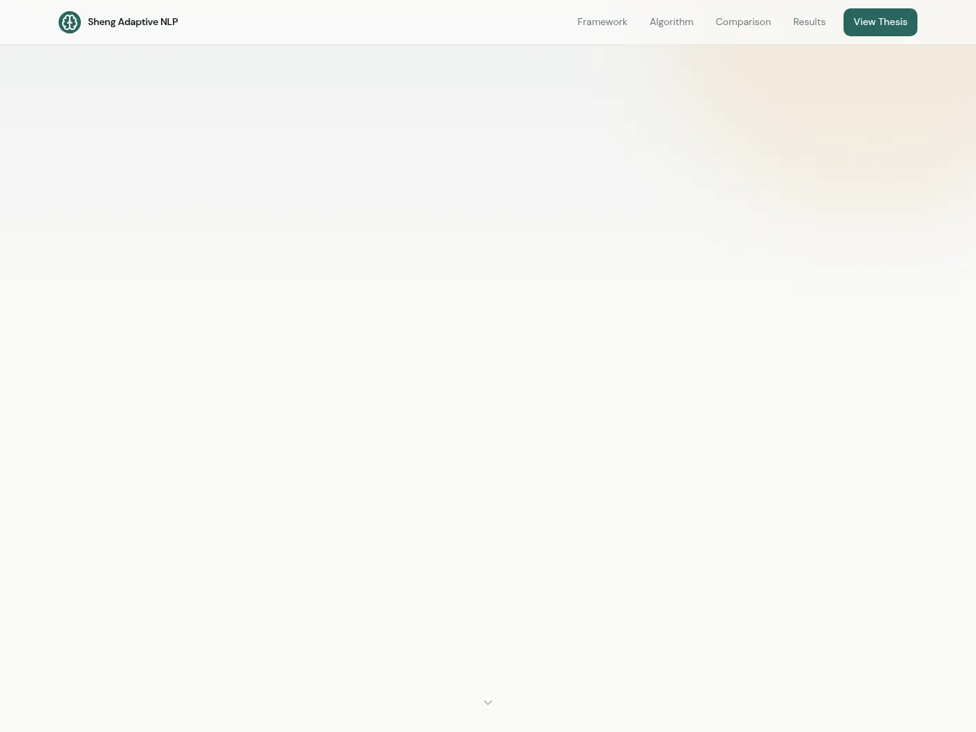 Adaptive Sheng NLP Framework