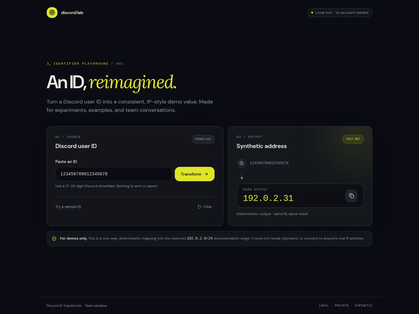 Discord ID Transformer