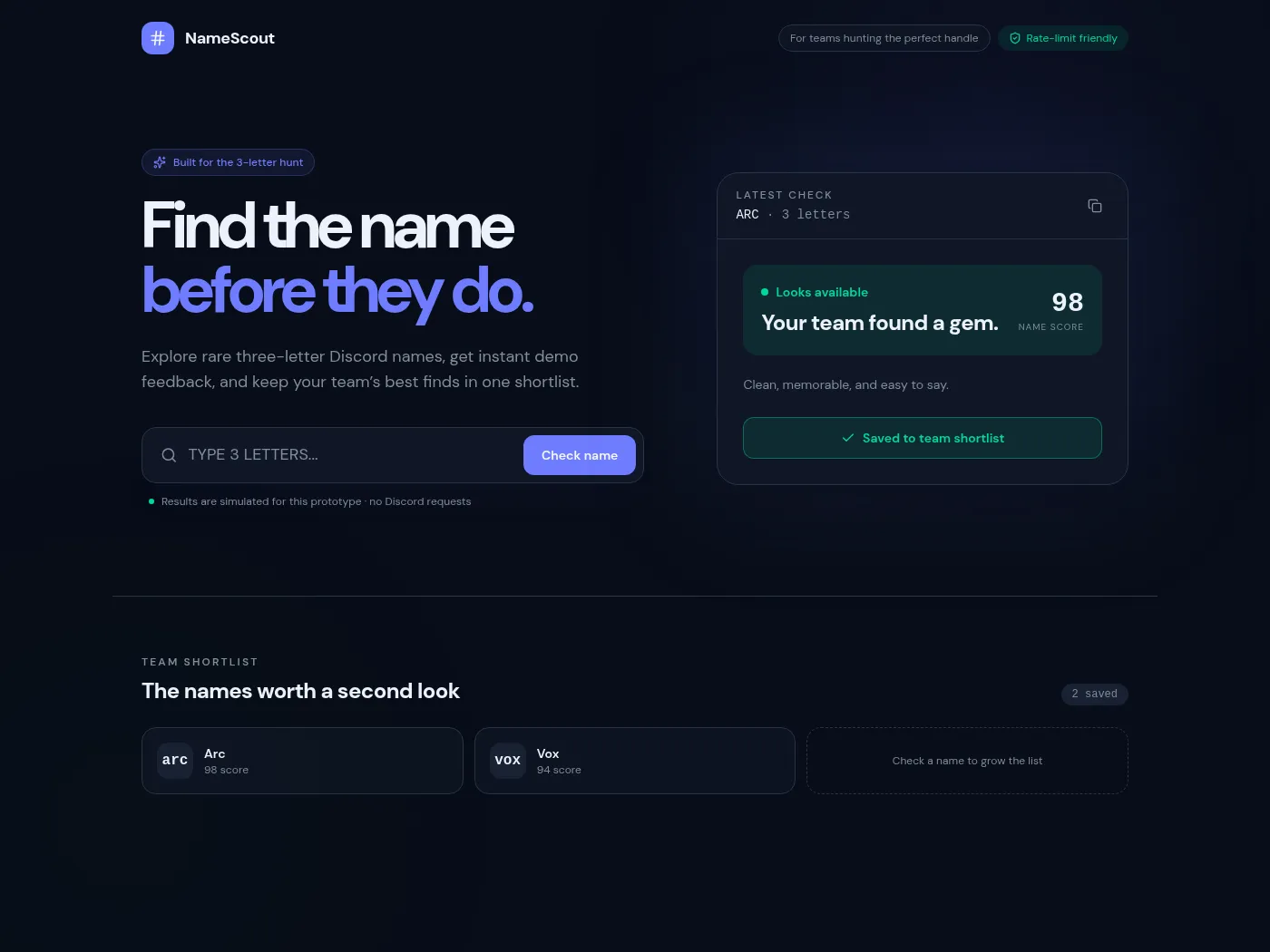 Discord Name Checker