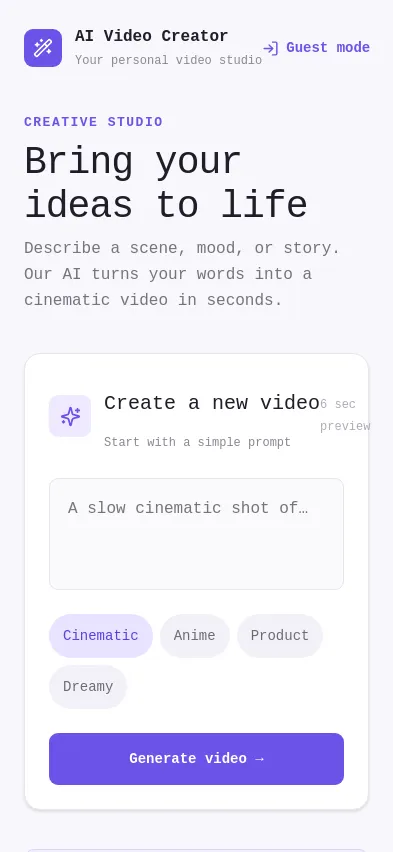 AI Video Creator