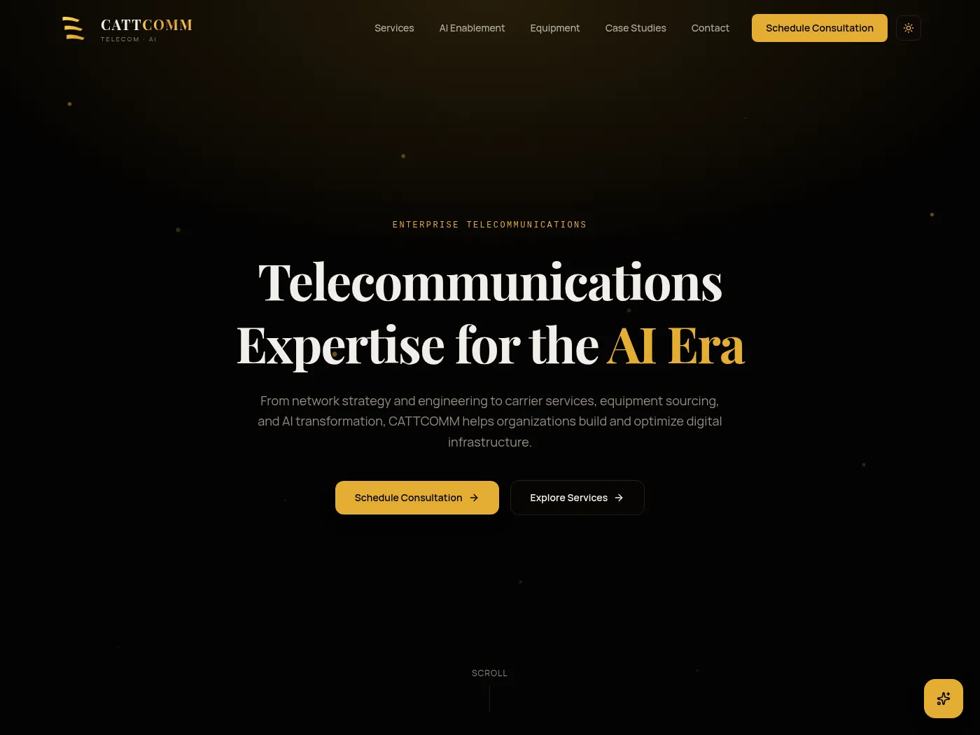 CATTCOMM AI Telecom Website