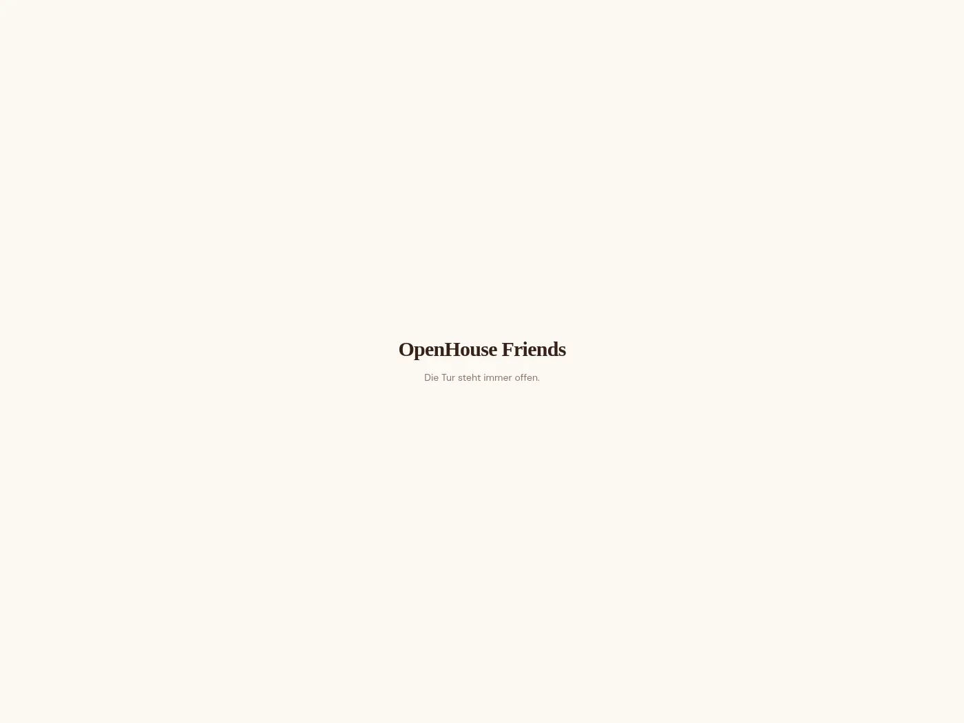 OpenHouse Friends