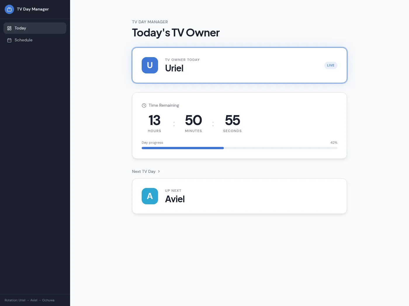 TV Day Manager