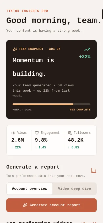TikTok Insights Pro