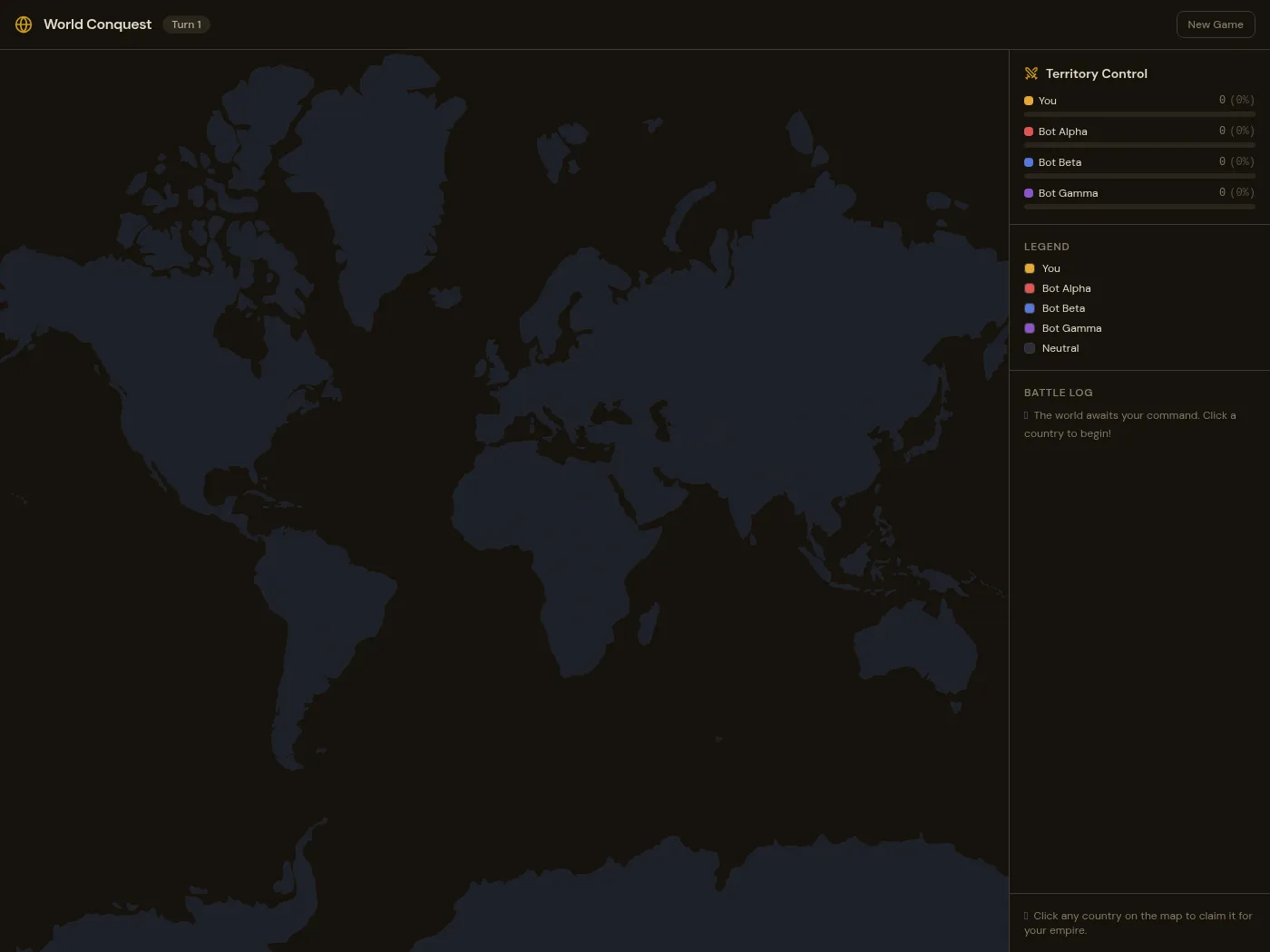 Simple World Map Game