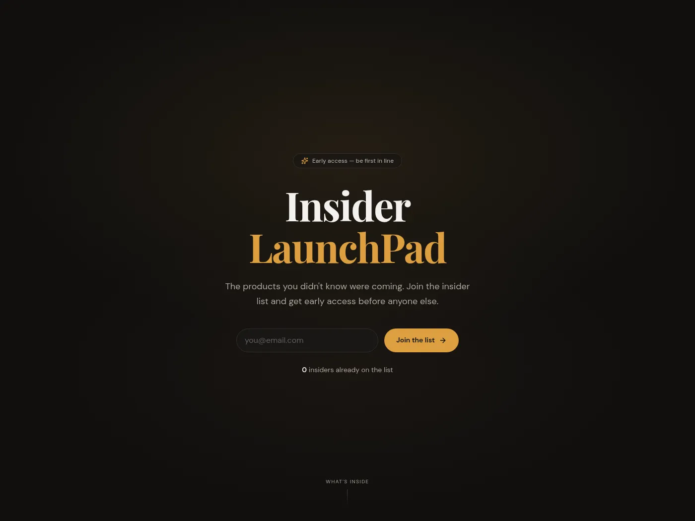Insider LaunchPad