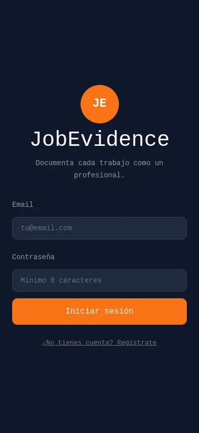 JobEvidence App