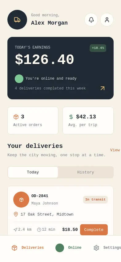 OptiDelivery App