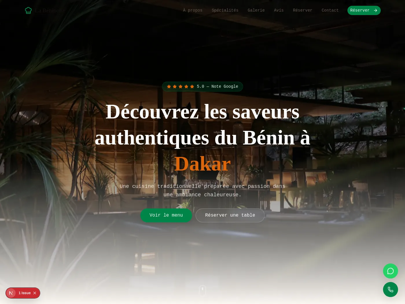 La Béninoise Web Experience