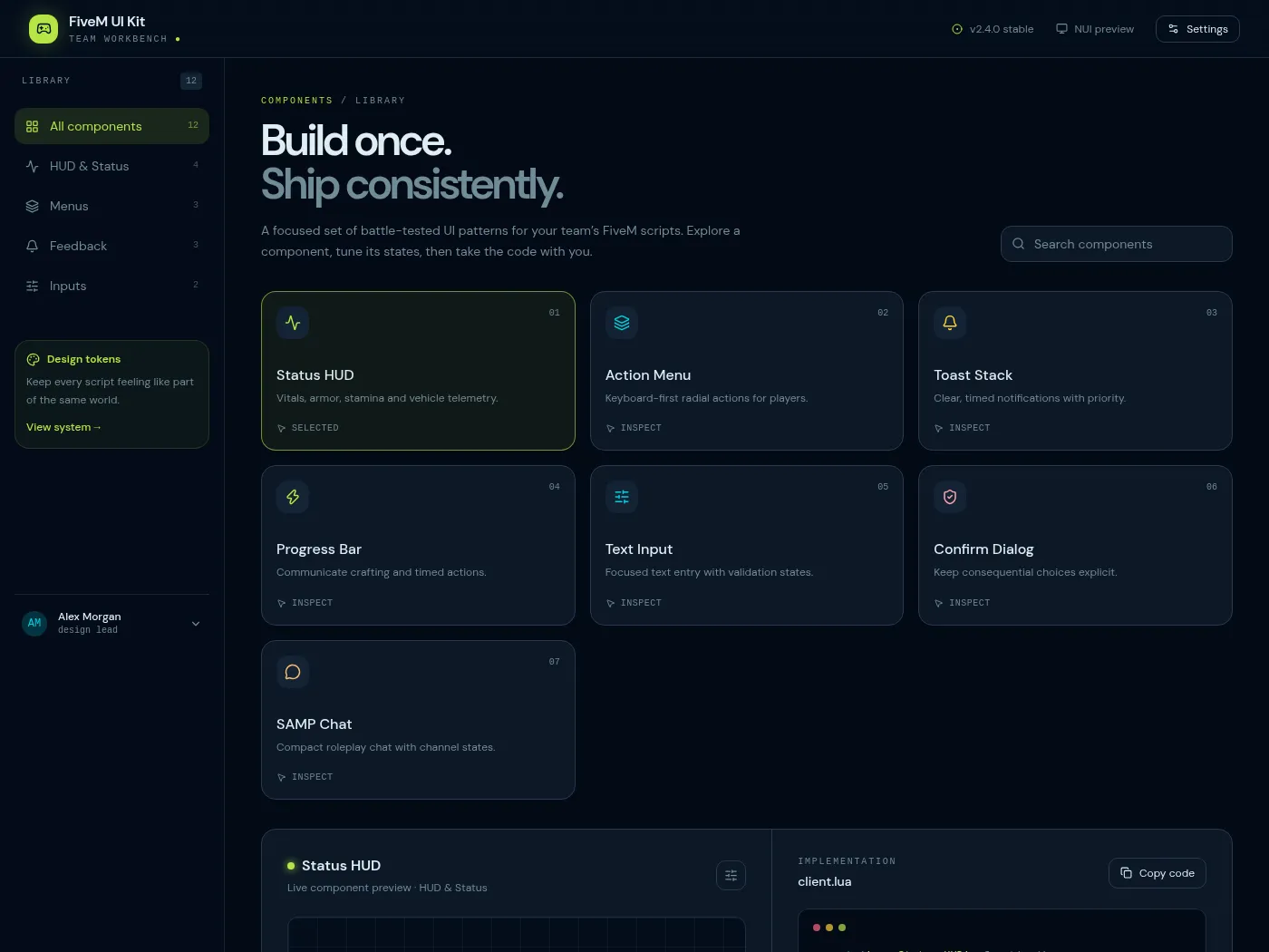 FiveM UI Design Kit