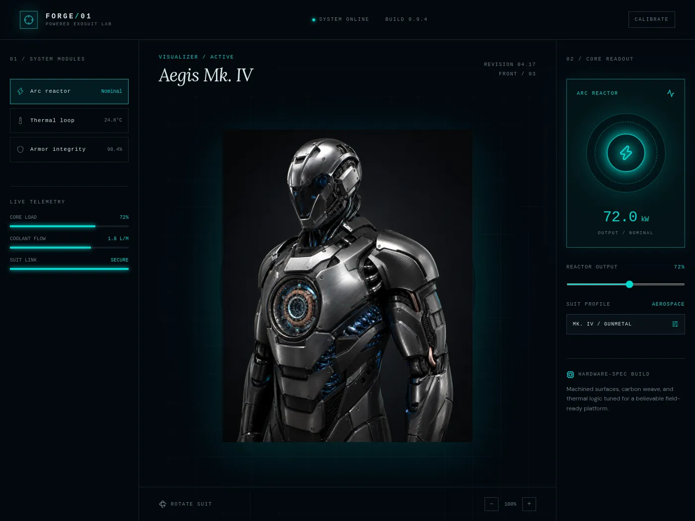 Iron Suit Visualizer