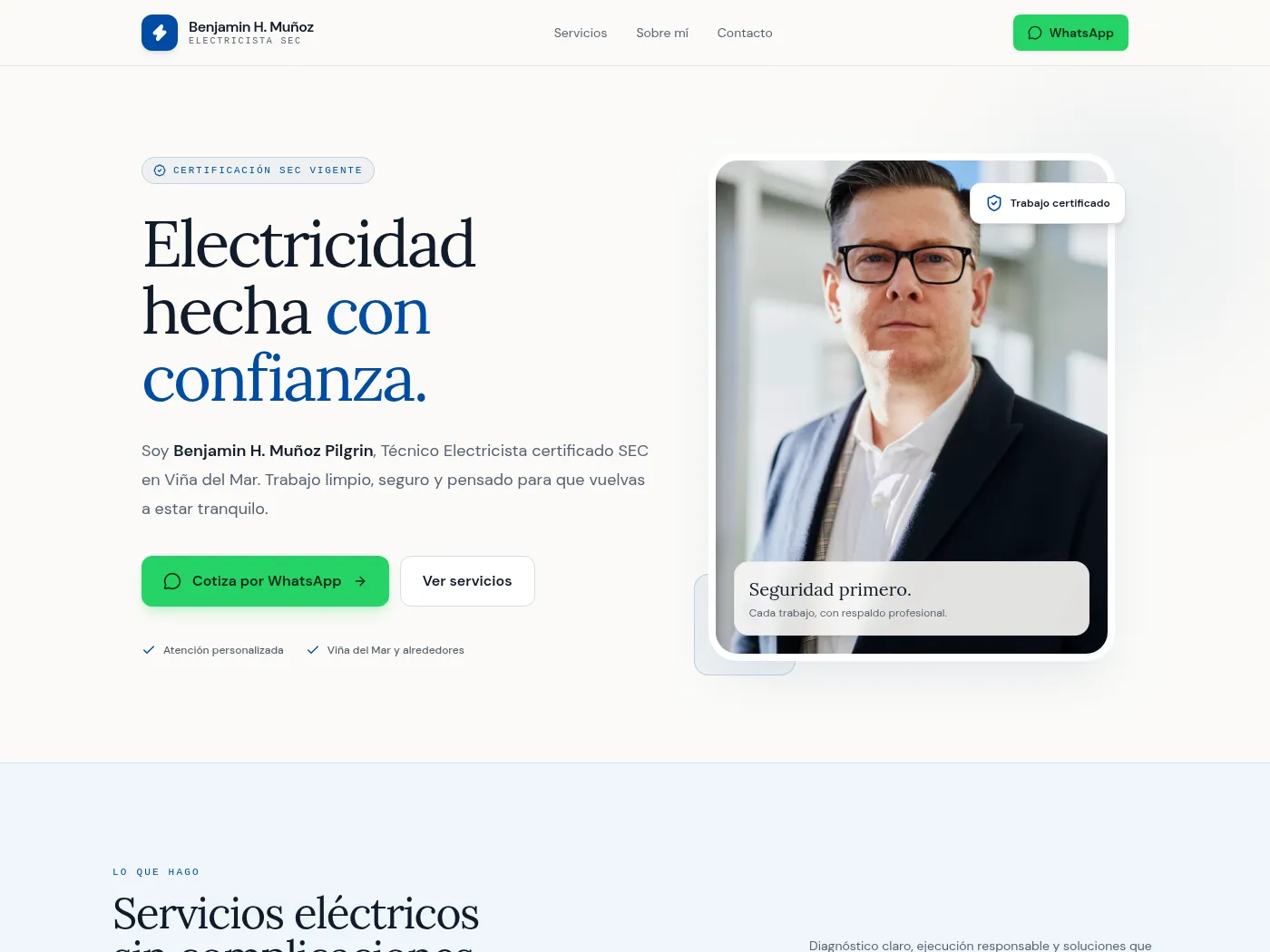 Electricista SEC Web Pro