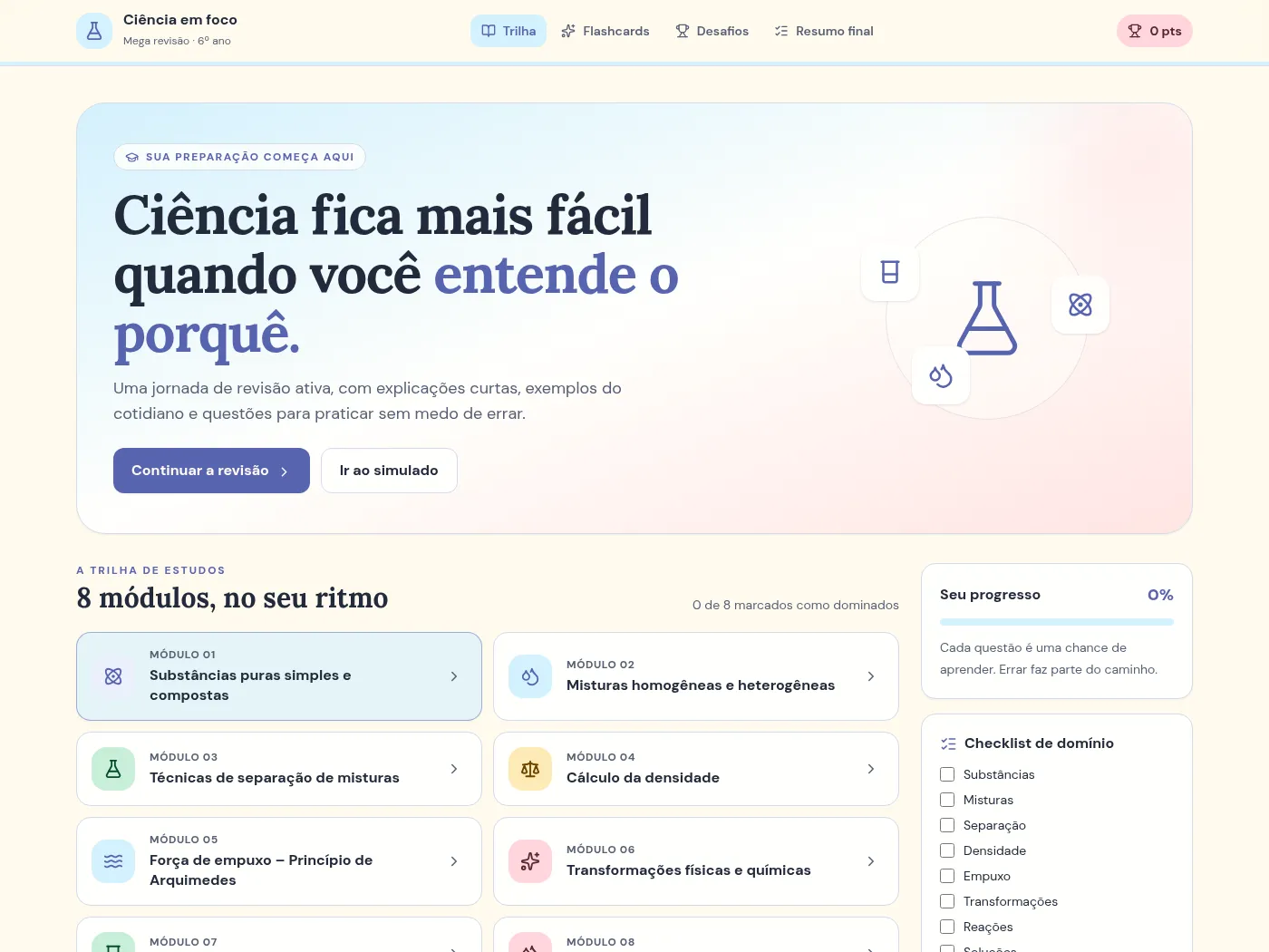 Mega Revisão Ciências 6º Ano