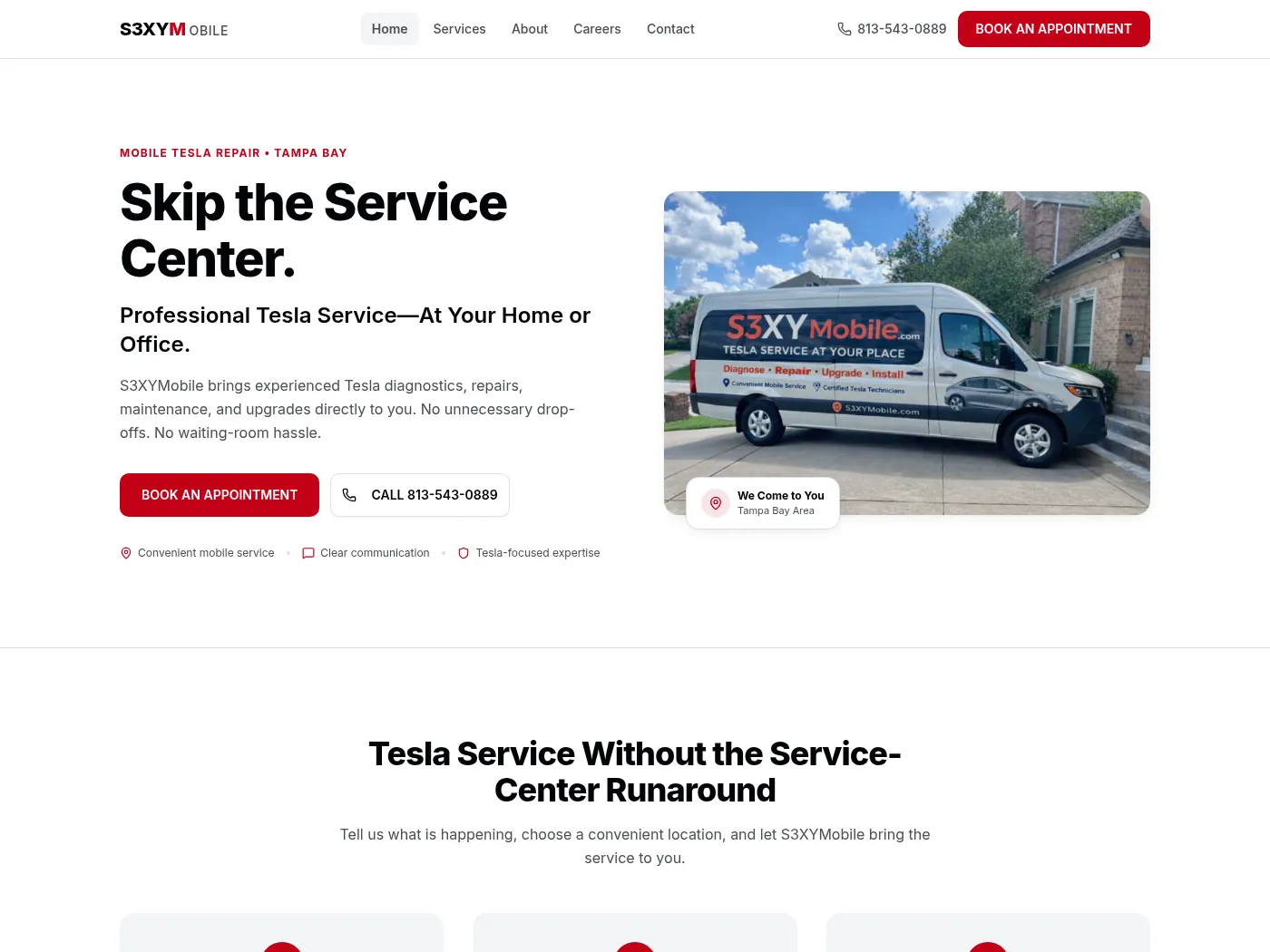 S3XYMobile Tesla Service Site