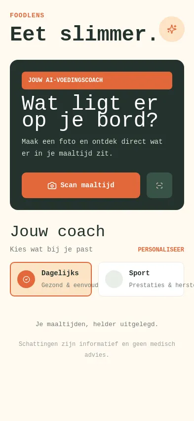 FoodLens Coach
