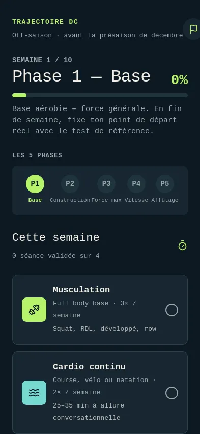 Trajectoire Training Coach