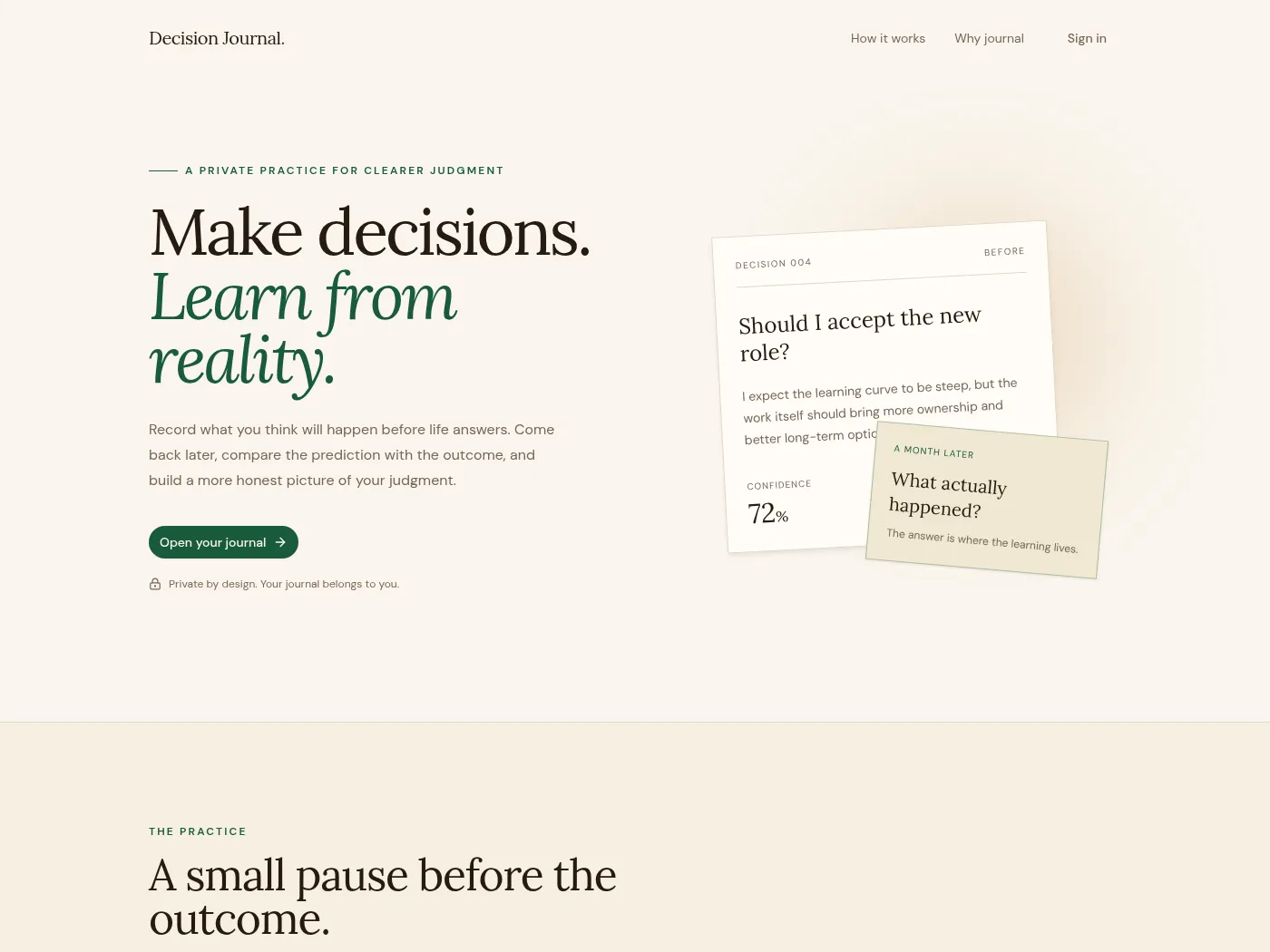 Decision Journal Mobile
