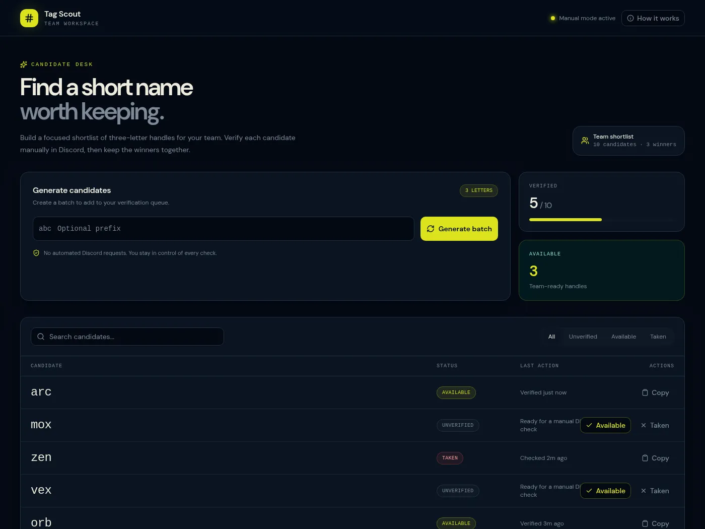 Discord Tag Finder