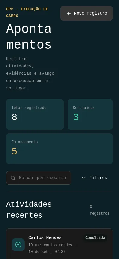 ERP Task Tracker Mobile