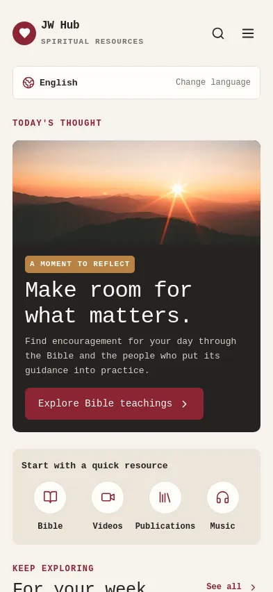 JW Hub App