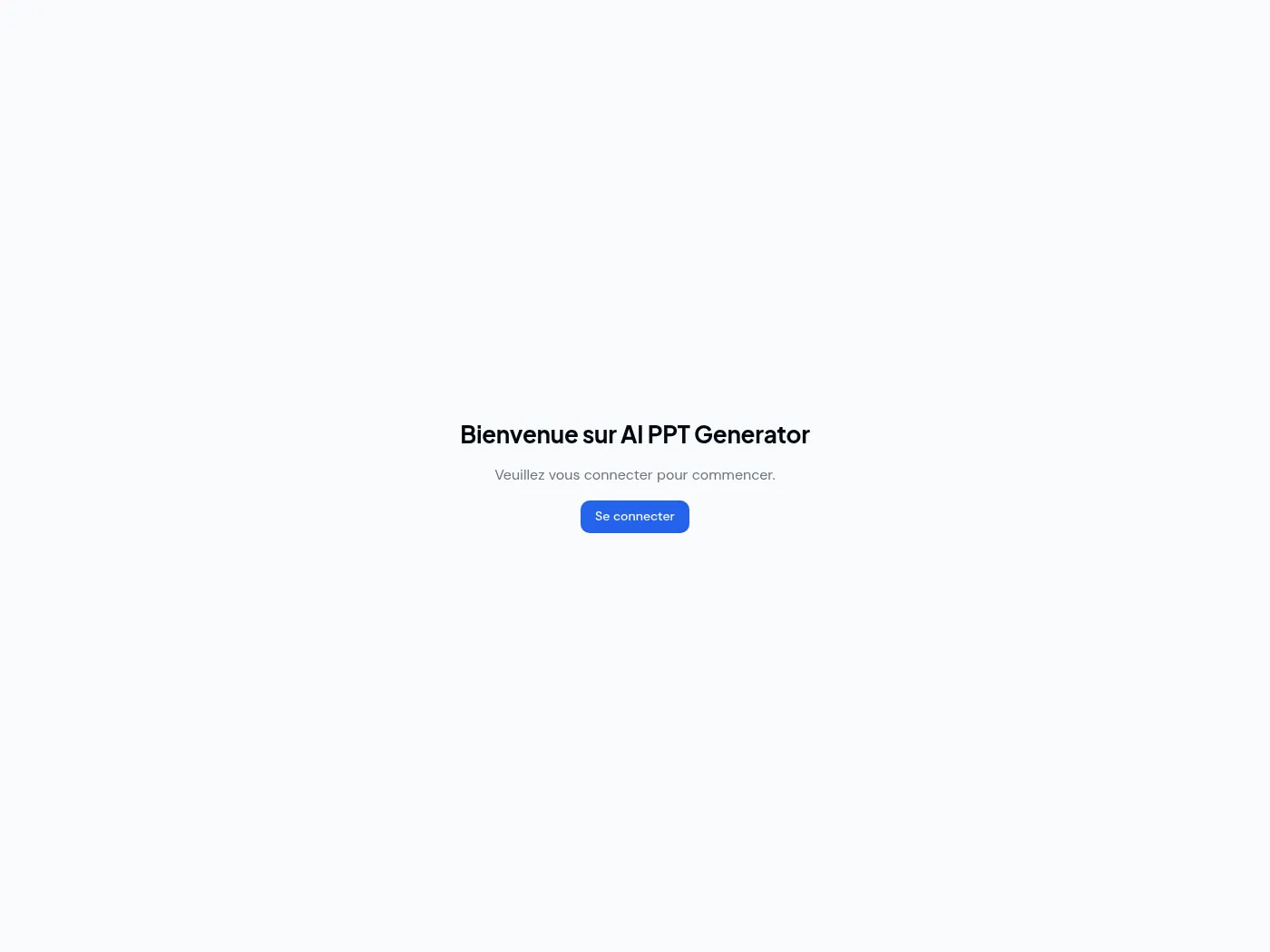 AI PPT Generator